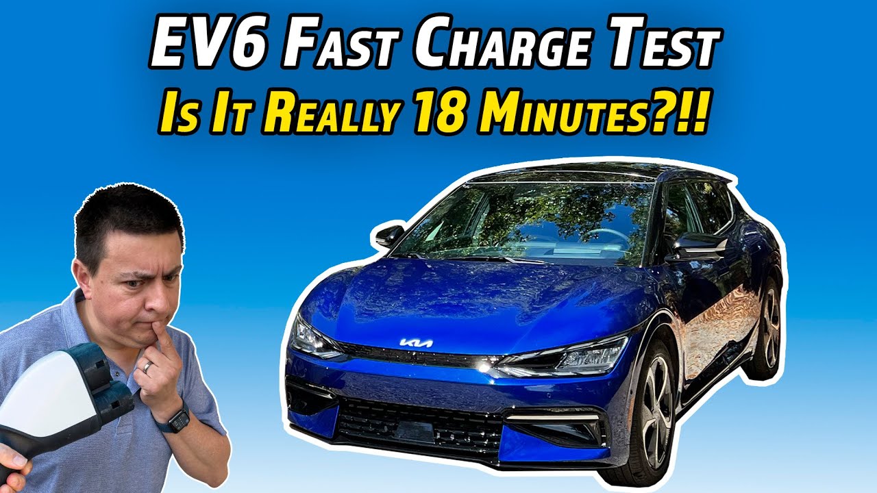 Can Kia's EV6 Really Charge In 18 Minutes? | 2022 Kia EV6 DC Fast ...