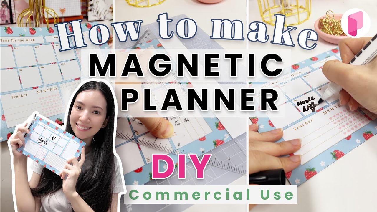DIY How to make a Magnetic Planner - Tutorial - YouTube