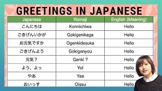 How To Say Hello In Japanese