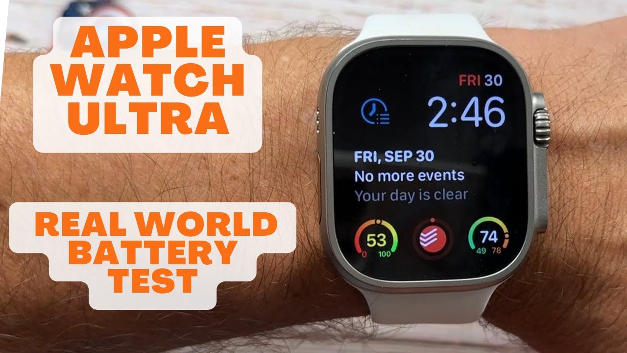 Apple Watch Ultra - Real World Battery Test - YouTube