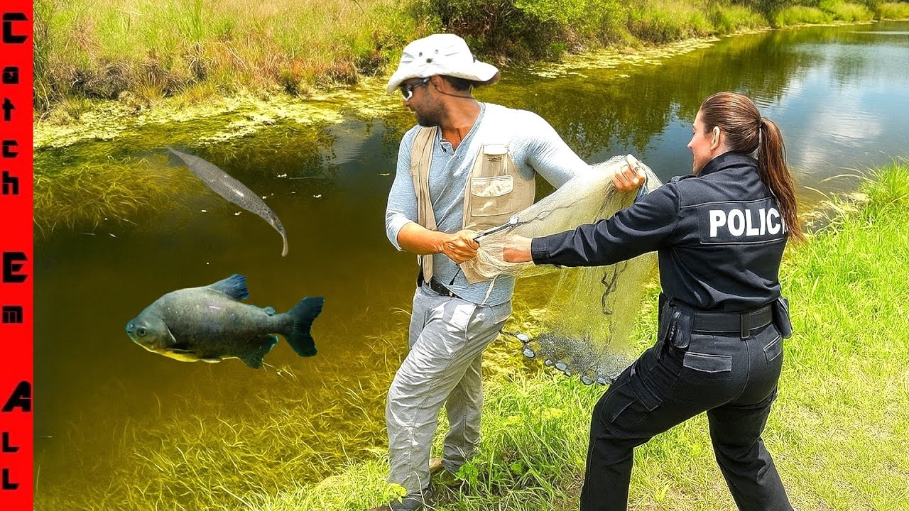 The POLICE were CALLED Just as We CAUGHT this MONSTER FISH! - YouTube