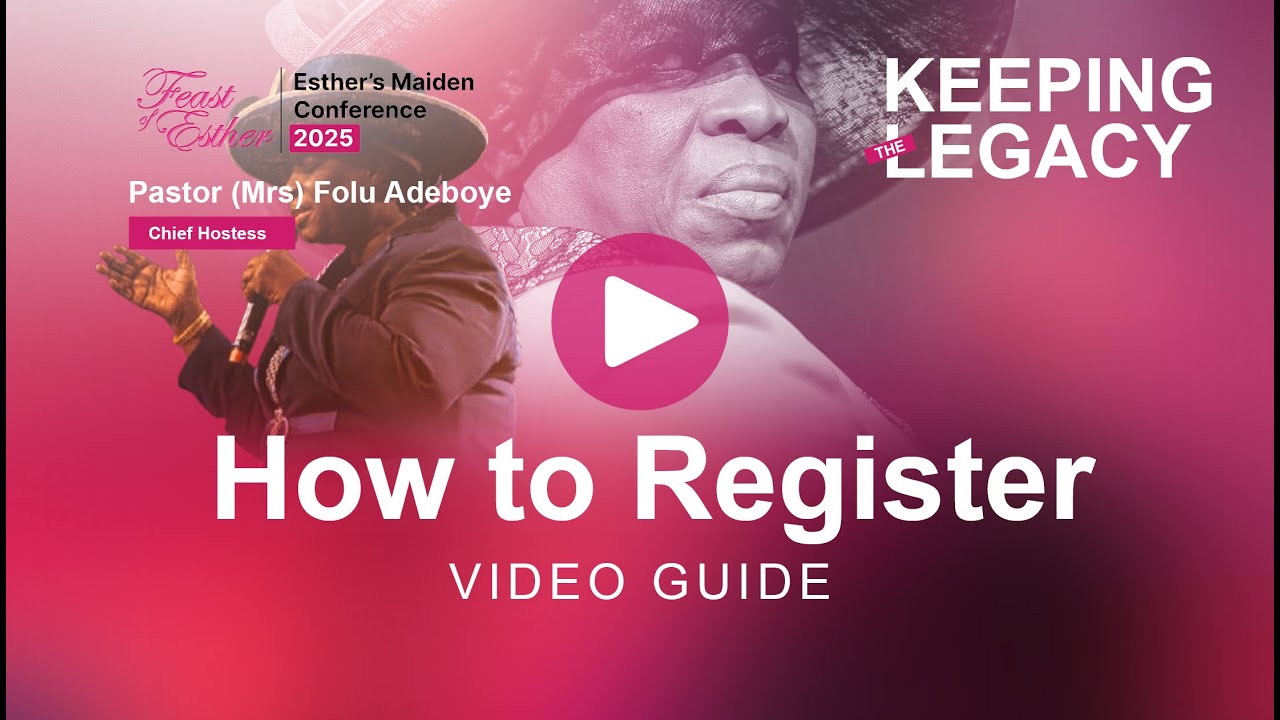 How to Register for Esther's Maiden Feast 2025 - YouTube