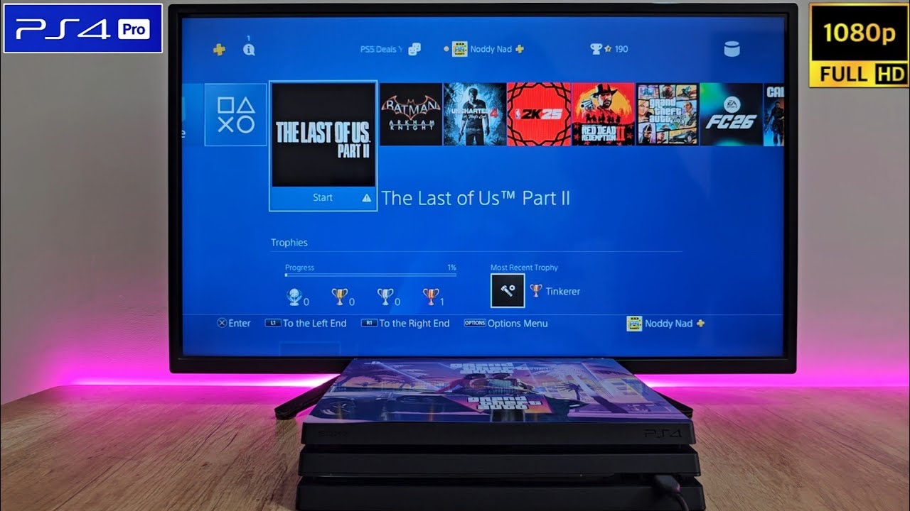 PS4 PRO with 1080P TV in 2025 - YouTube