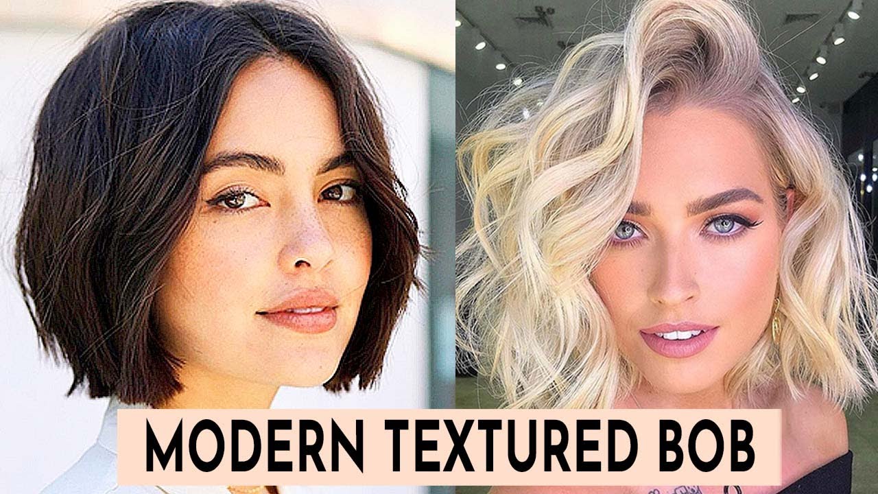 Most popular bob haircut in 2023? Modern Textured Bob - YouTube
