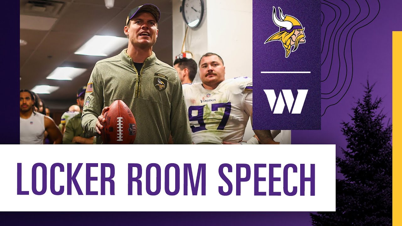 Kevin O’Connell’s Locker Room Speech After the Minnesota Vikings Win ...