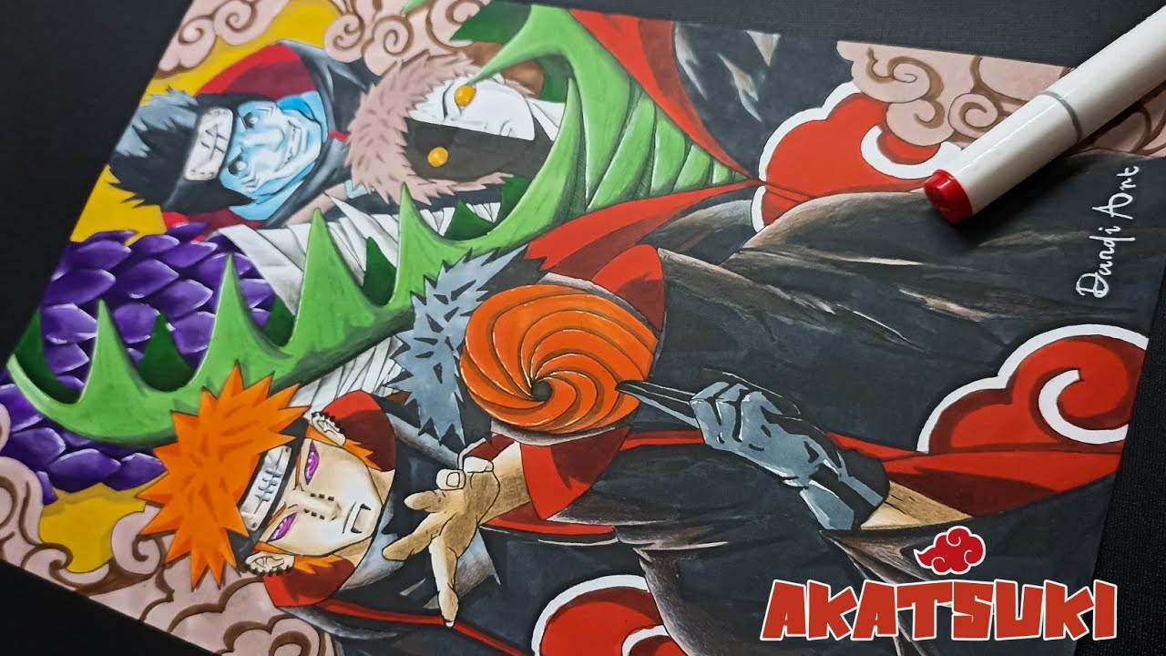 How to Draw Akatsuki Members | Naruto | - YouTube