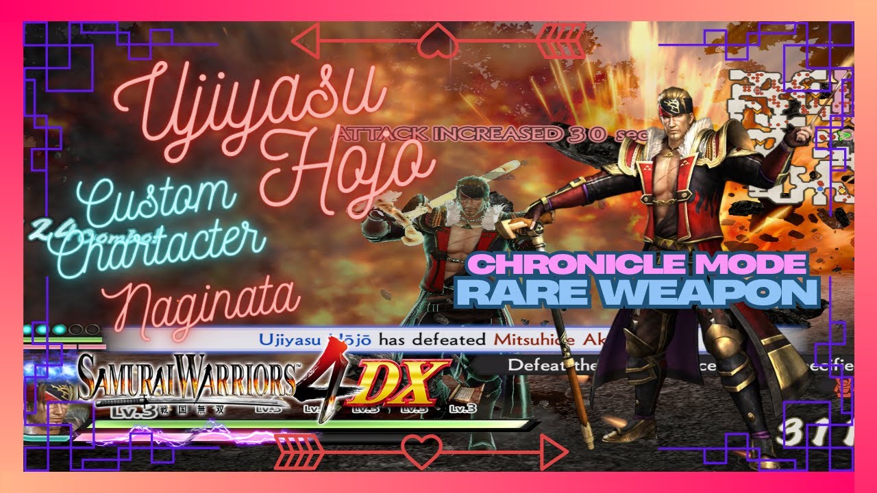 SAMURAI WARRIORS 4 DX: Chronicle Mode - Ujiyasu Hojo & Naginata (Rare ...