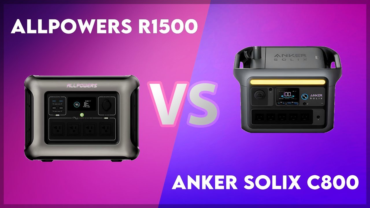 Allpowers R1500 vs Anker Solix C800 Technical Comparison - YouTube