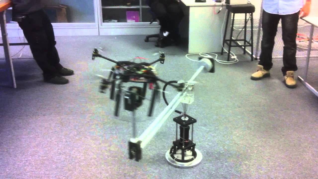 Flying Robot Testing Stand (BE Final Year Industrial Project) - YouTube