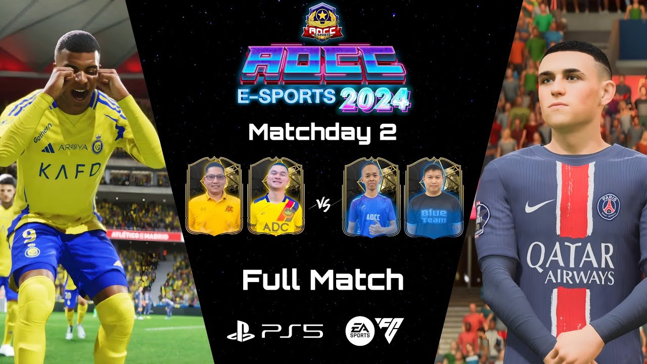 Al Nassr (Yellow) VS Paris SG (Blue) - AOCC Games 2024 - MD2 Duo Match ...