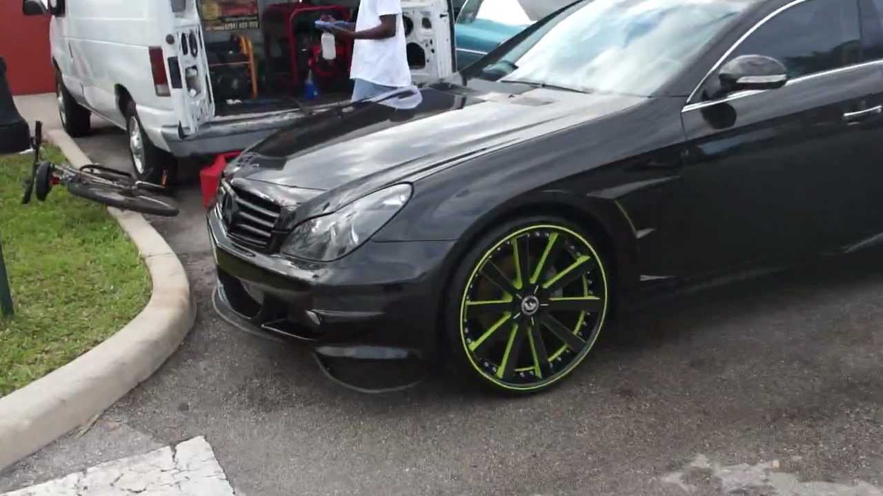 MERCEDES BENZ CLS 500 ON 22" FORGIATOS !!! - YouTube