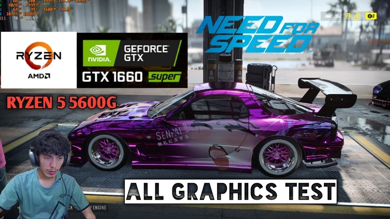 NEED FOR SPEED HEAT ALL GRAPHICS TEST GAMEPLAY- RYZEN 5 5600G FT NVIDIA ...