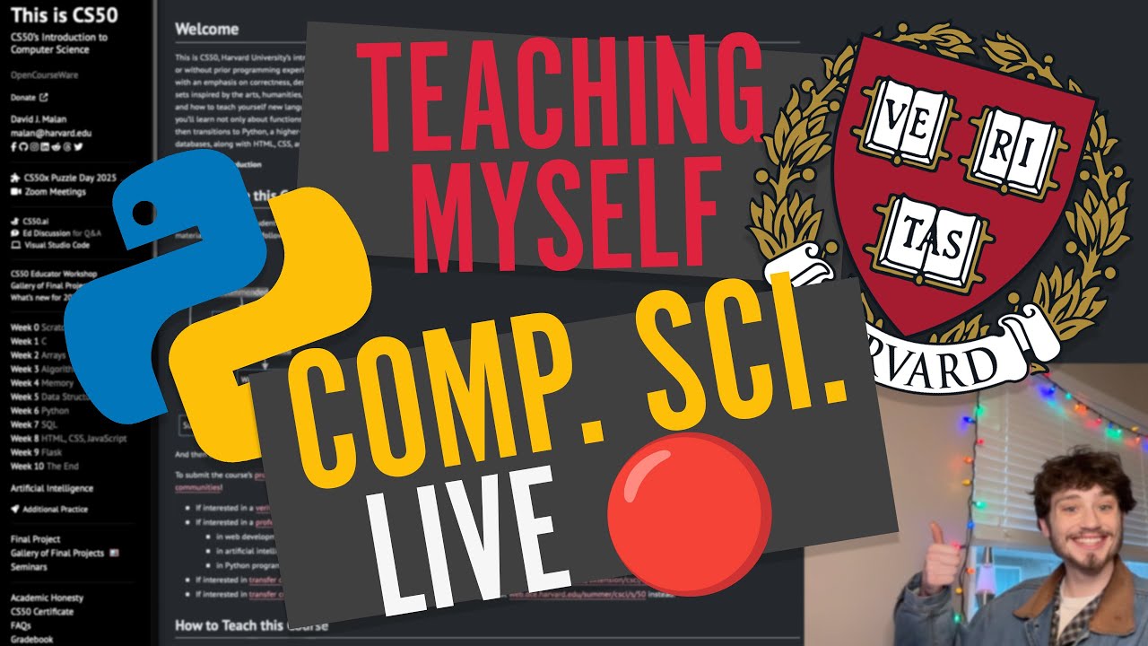 Teaching Myself Computer Science LIVE 🔴 | Harvard CS50X 2025: Week 4 ...