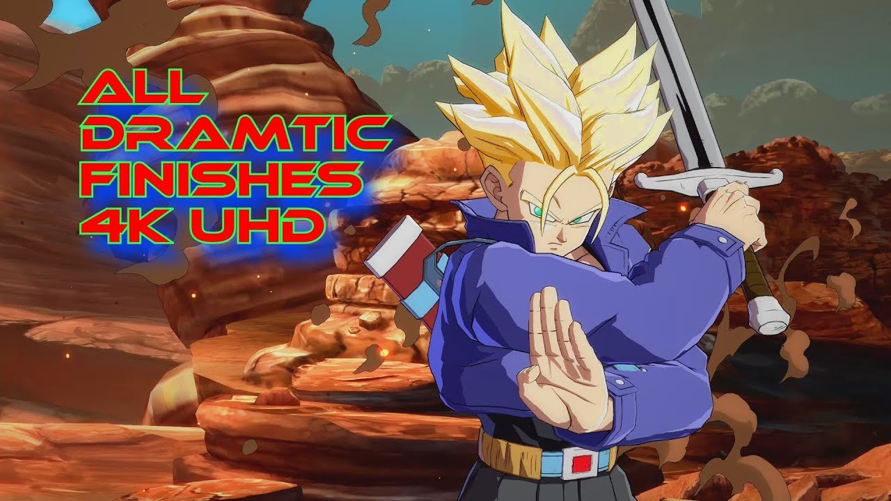 Dragon Ball Fighterz All Secret Dramatic Finishes! (ENG/JAP) (4K ULTRA ...