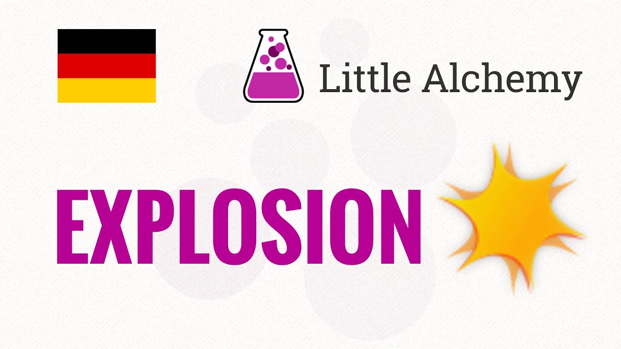 Wie macht man eine EXPLOSION in Little Alchemy - YouTube