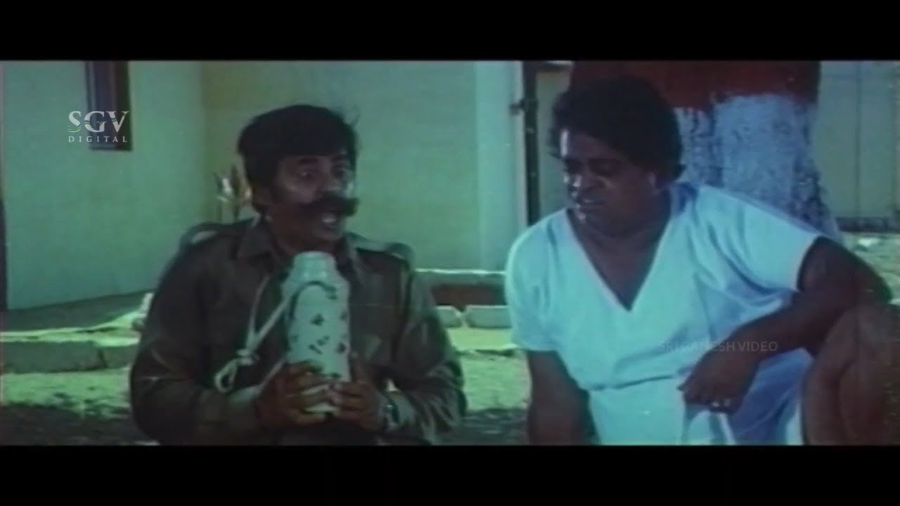 Thief Double Meaning Dialogue With Police Ramesh Bhat | Comedy Scene ...