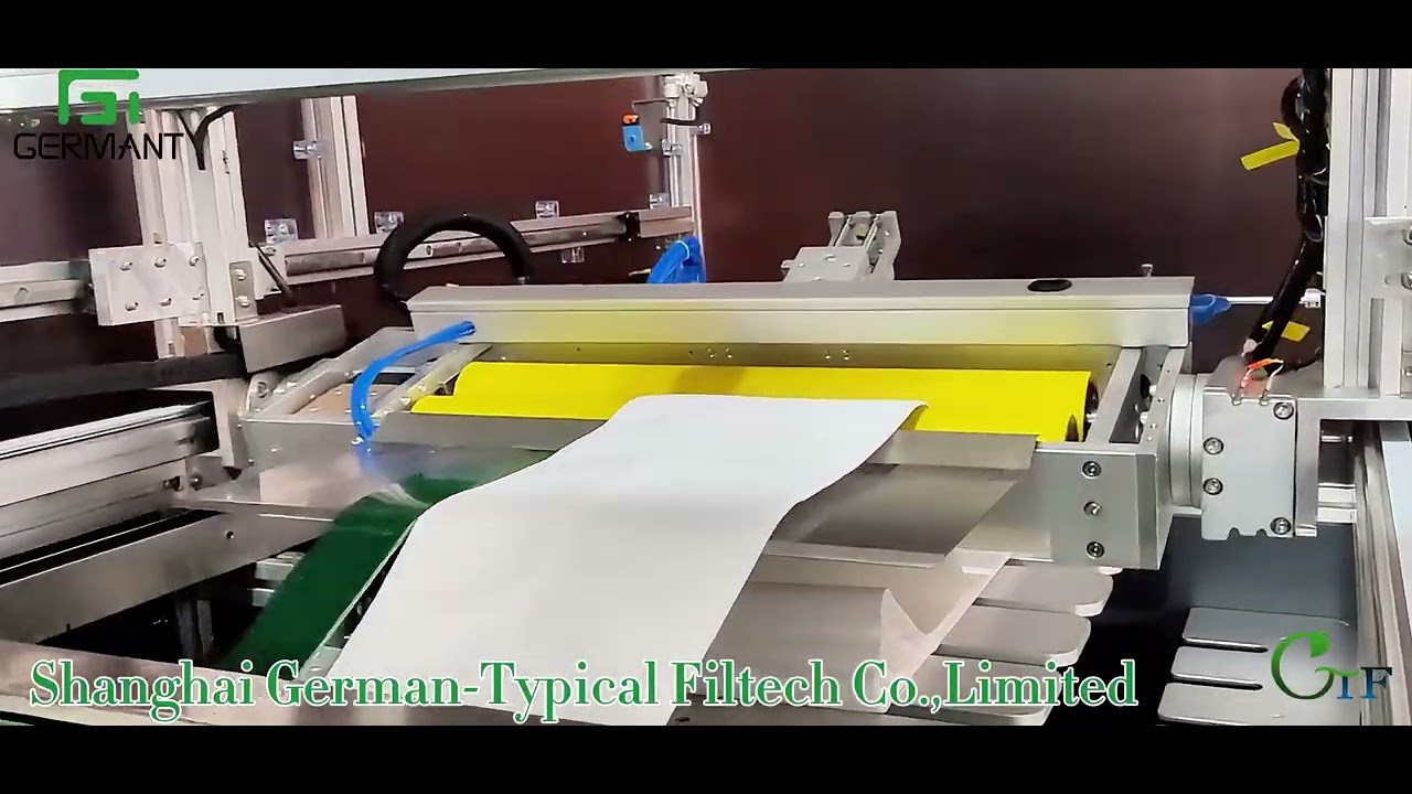 Automatic Filter Bag Production Line with Folding - YouTube