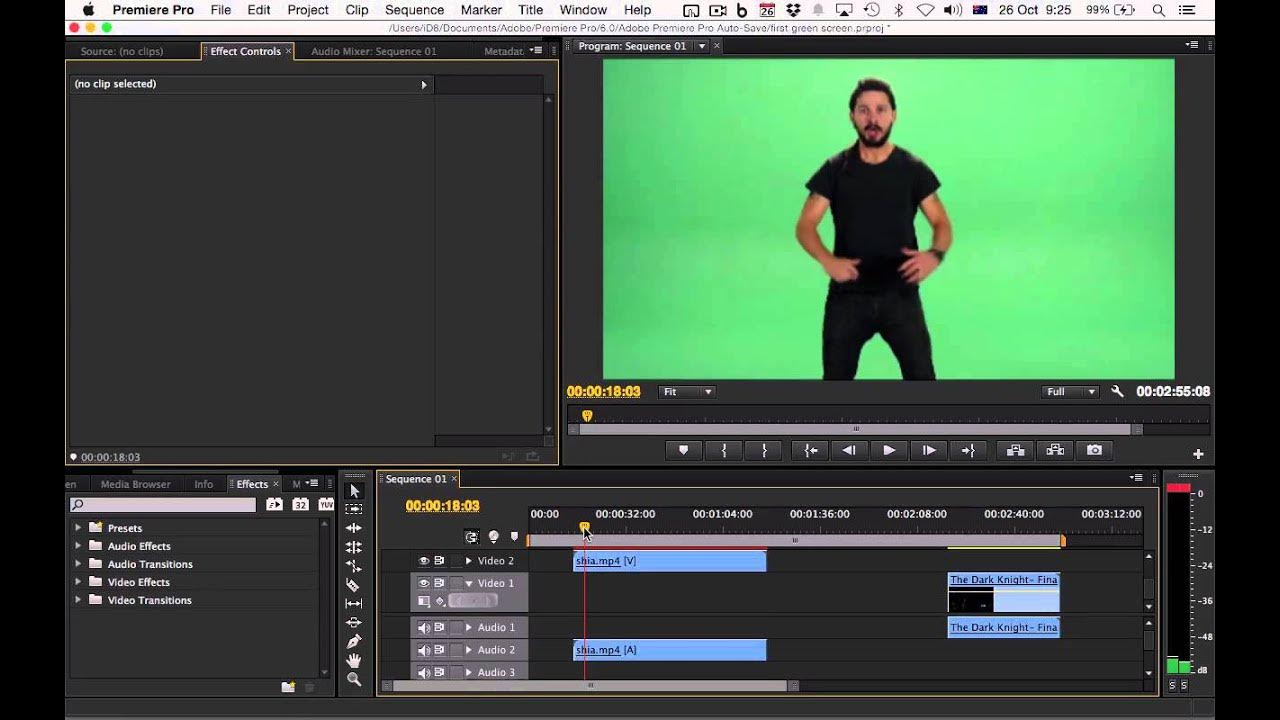 Adobe Premiere CS6 Simple Green Screen (Ultra Key) - YouTube