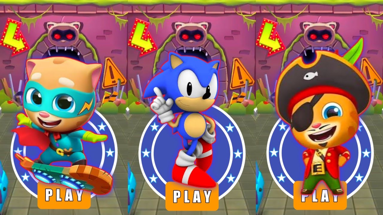 Ginger Hero Dash 🆚 Classic Sonic Dash 🆚 Pirate Ginger Gold Run # ...