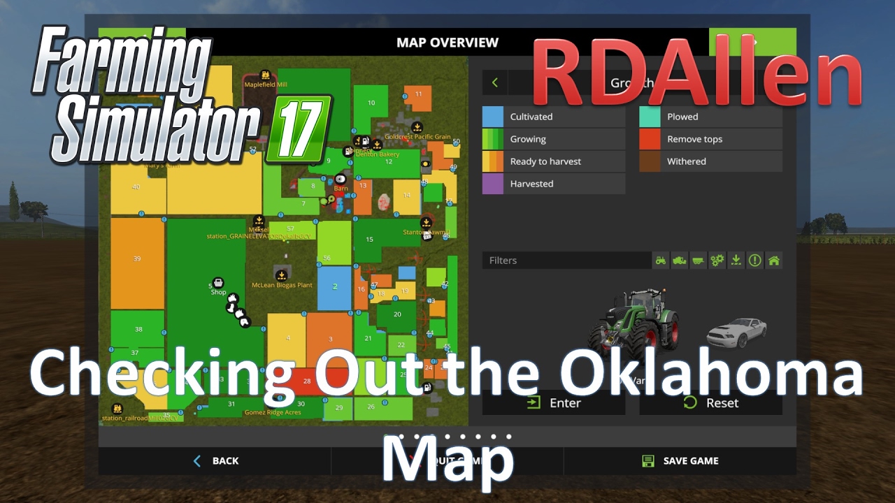 Checking Out the Oklahoma Map in Farming Simulator 17 - YouTube