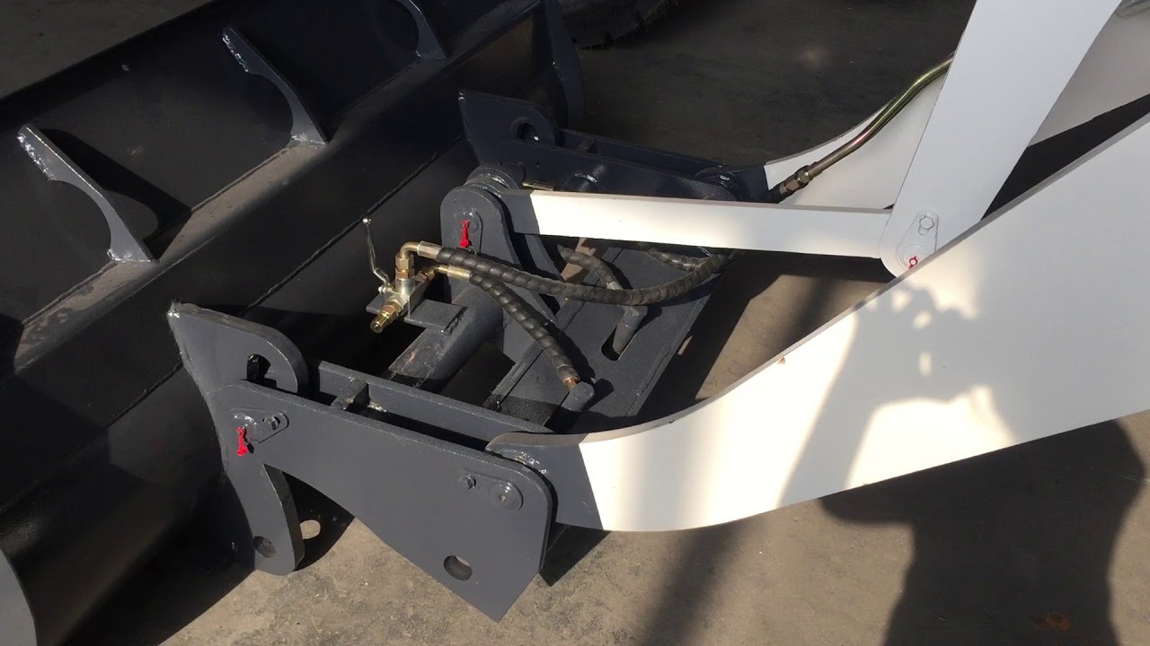 TNN quick hitch mini wheel loader - YouTube