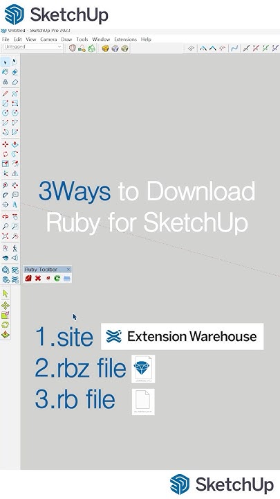 스케치업 루비설치 방법, SketchUp Ruby install, كيفية تثبيت روبي في SketchUp, Cómo instalar Ruby para ...
