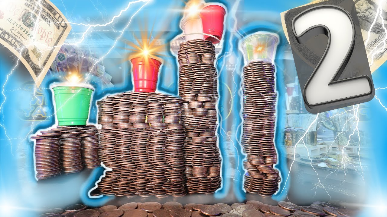 $9,000 Cash & 40g of Gold Part #2... High Risk Coin Pusher ASMR - YouTube