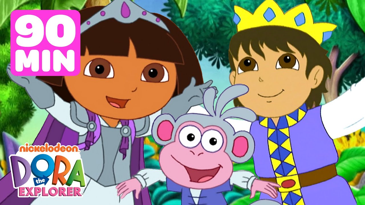 Dora & Boots Save Fairytales! 🧚‍♀️ 90 Minutes of Dora the Explorer ...