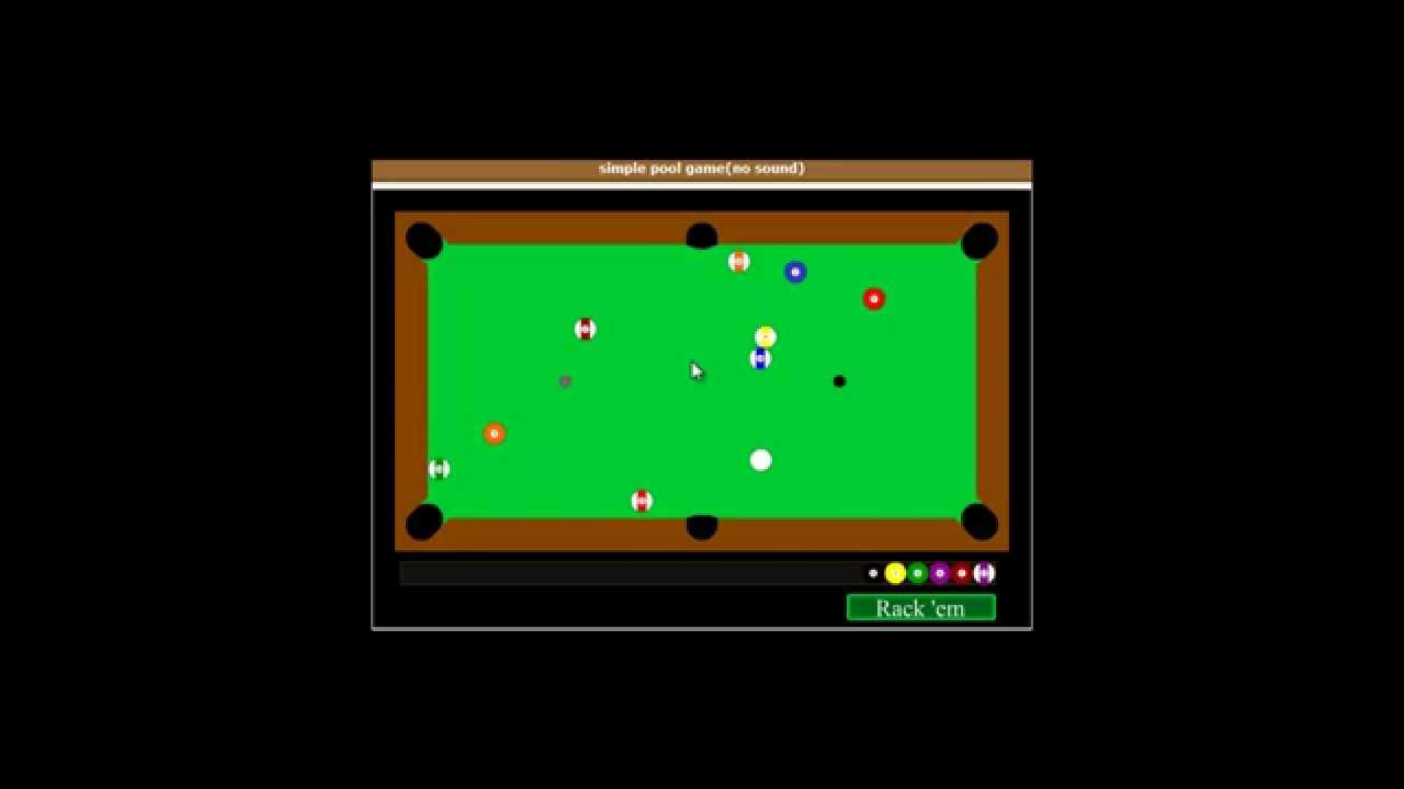 Let's Flash Simple Pool Game - YouTube