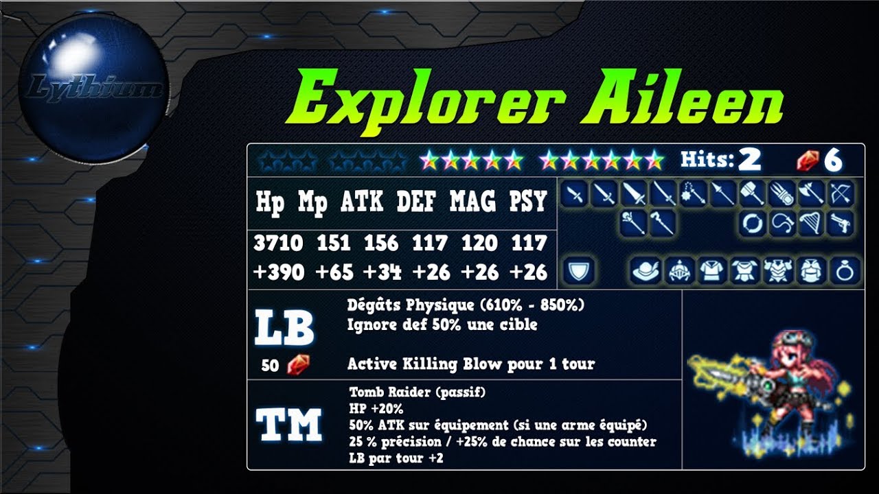 FFBE - ANALYSE AILEEN EXPLORATRICE # [ FF BRAVE EXVIUS Review FR ...
