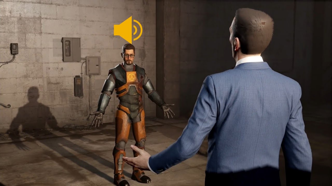 [SFM] G-Man Roasts Gordon Freeman but Gordon can speak - YouTube