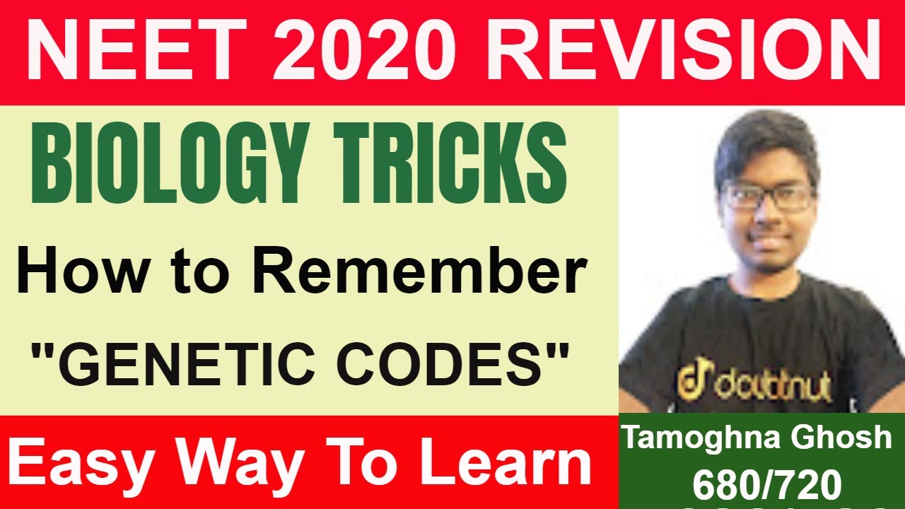 Tricks To Remember Genetic Codes Biology Tricks NEET Biology NEET 2020 Tamoghna tricks-to-remember-genetic-codes-biology-tricks-neet-biology-neet-2020-tamoghna