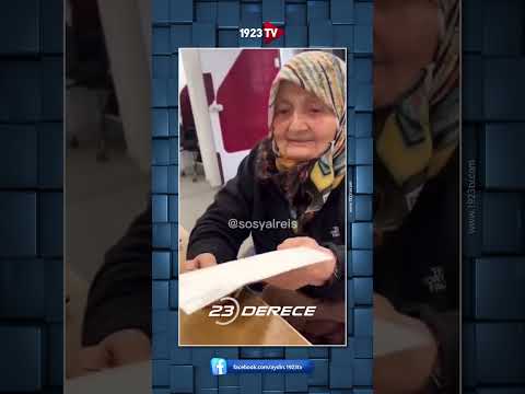 BANKACI İLE YAŞLI KADIN ARASINDA GÜLÜMSETEN DİYALOG