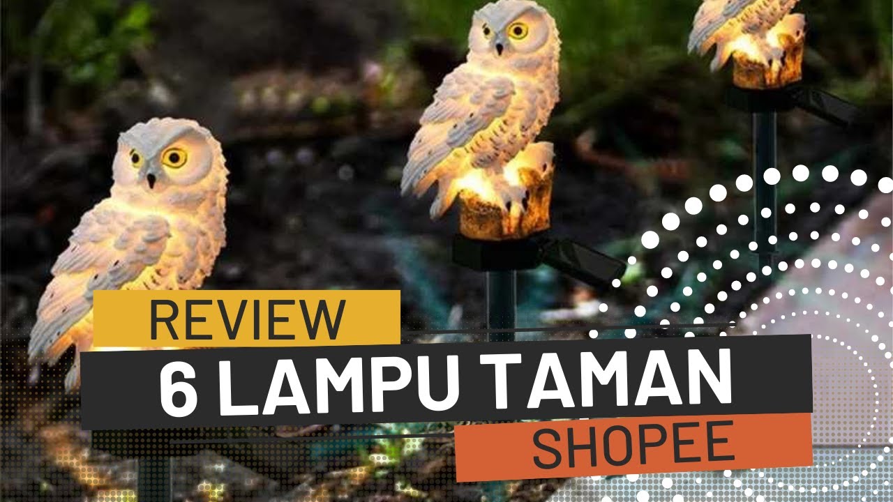6 LAMPU OUTDOOR UNIK MURAH - LAMPU SOLAR PANEL TENAGA SURYA DI SHOPEE ...