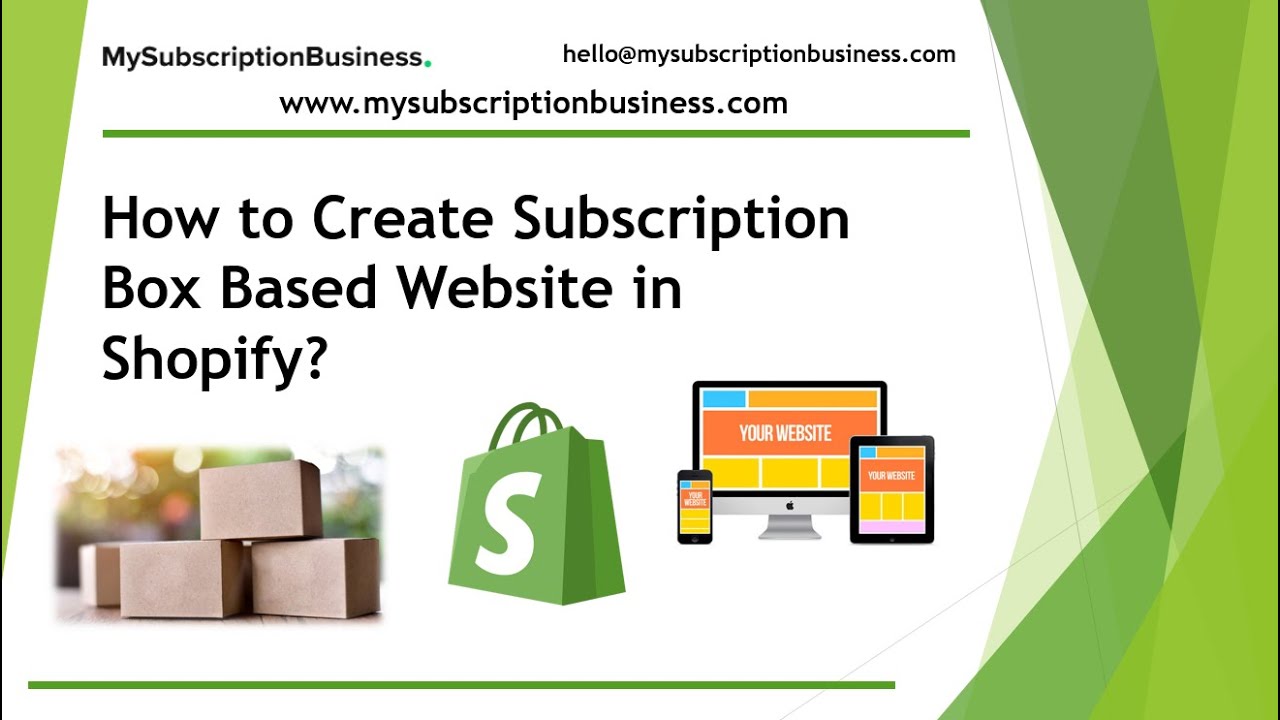 How to Create Subscription Box Based Website in Shopify? - YouTube