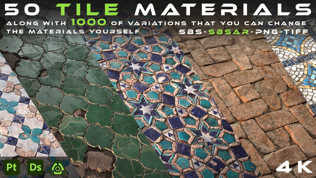50 Tile materials - YouTube