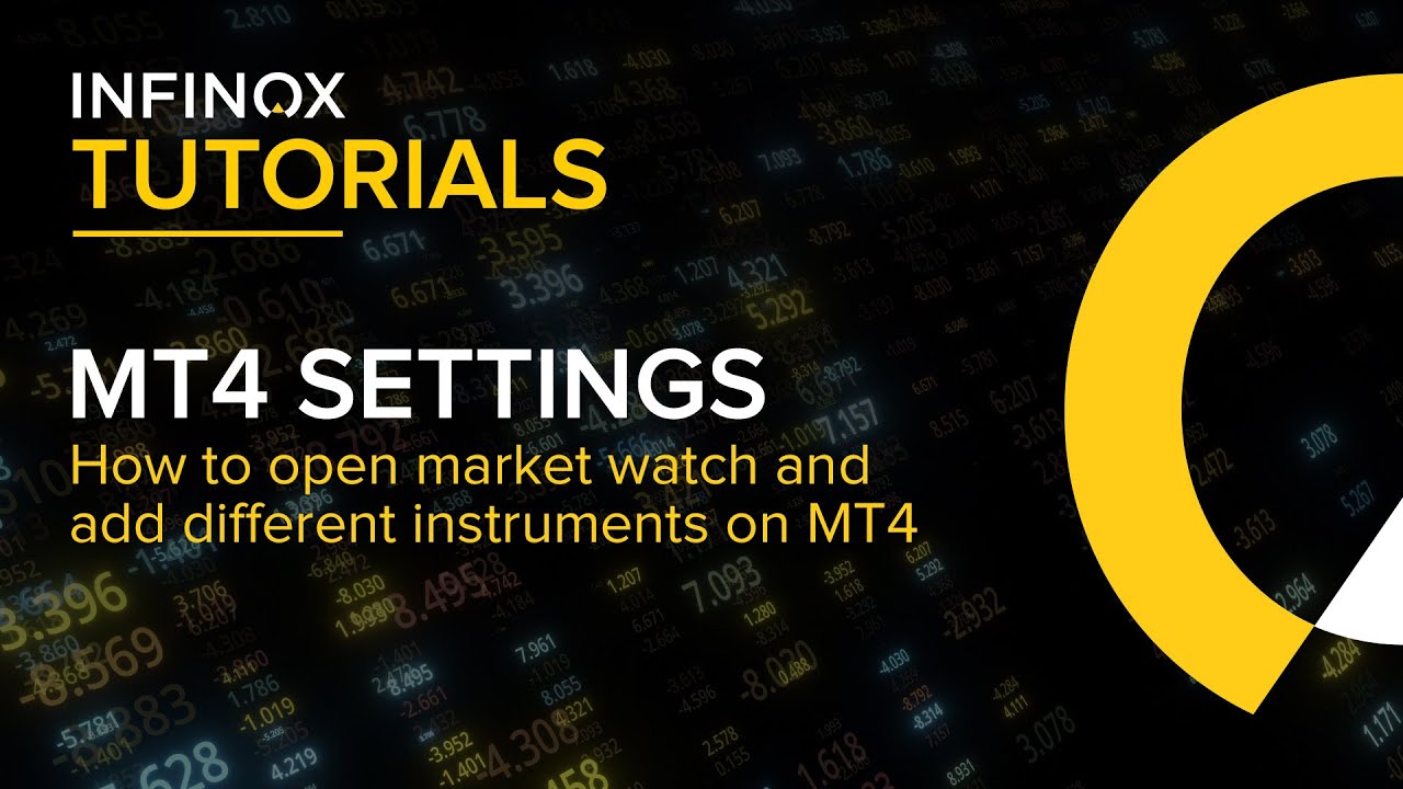 MT4 Tutorials: How to open market watch and add different instruments ...