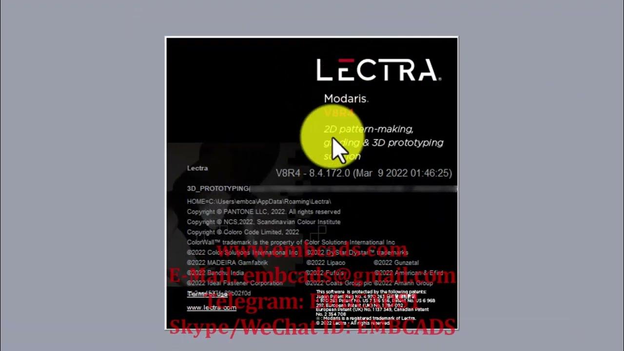 Lectra Modaris V8R4 - YouTube