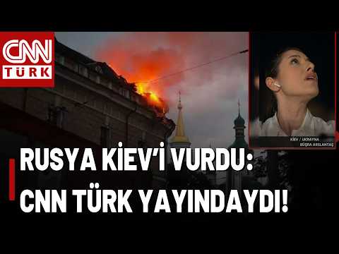 Rusya Bombaladı, CNN TÜRK Yayındaydı! Canlı Yayında Bombalanan Kiev Sokakları CNN TÜRK'te!