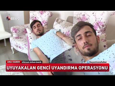 Uyuyakalan genci itfaiye eri uyandırdı!
