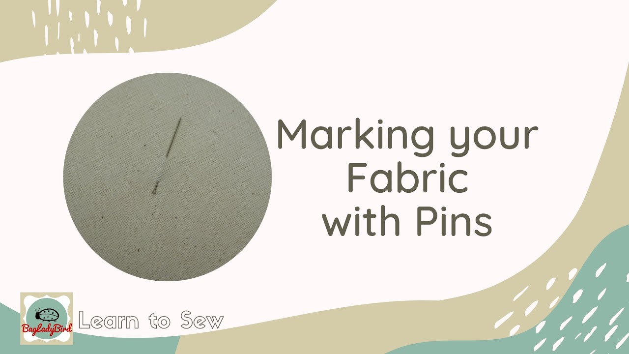 Marking your Fabric with Pins - Transferring markings from pattern to ...