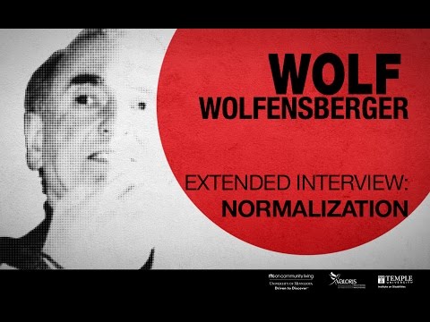 Extended interview - Wolf Wolfensberger on Normalization