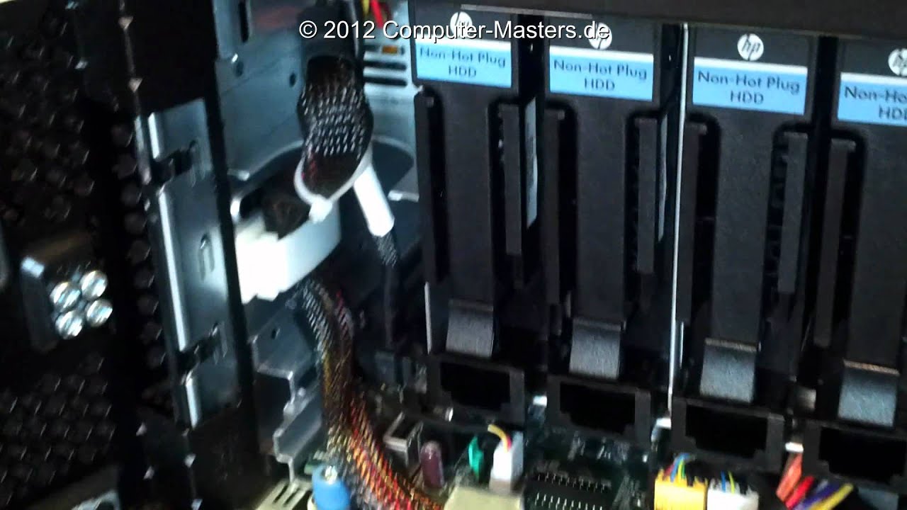 HP ProLiant N40L MicroServer Unboxing und Kurzüberblick - YouTube