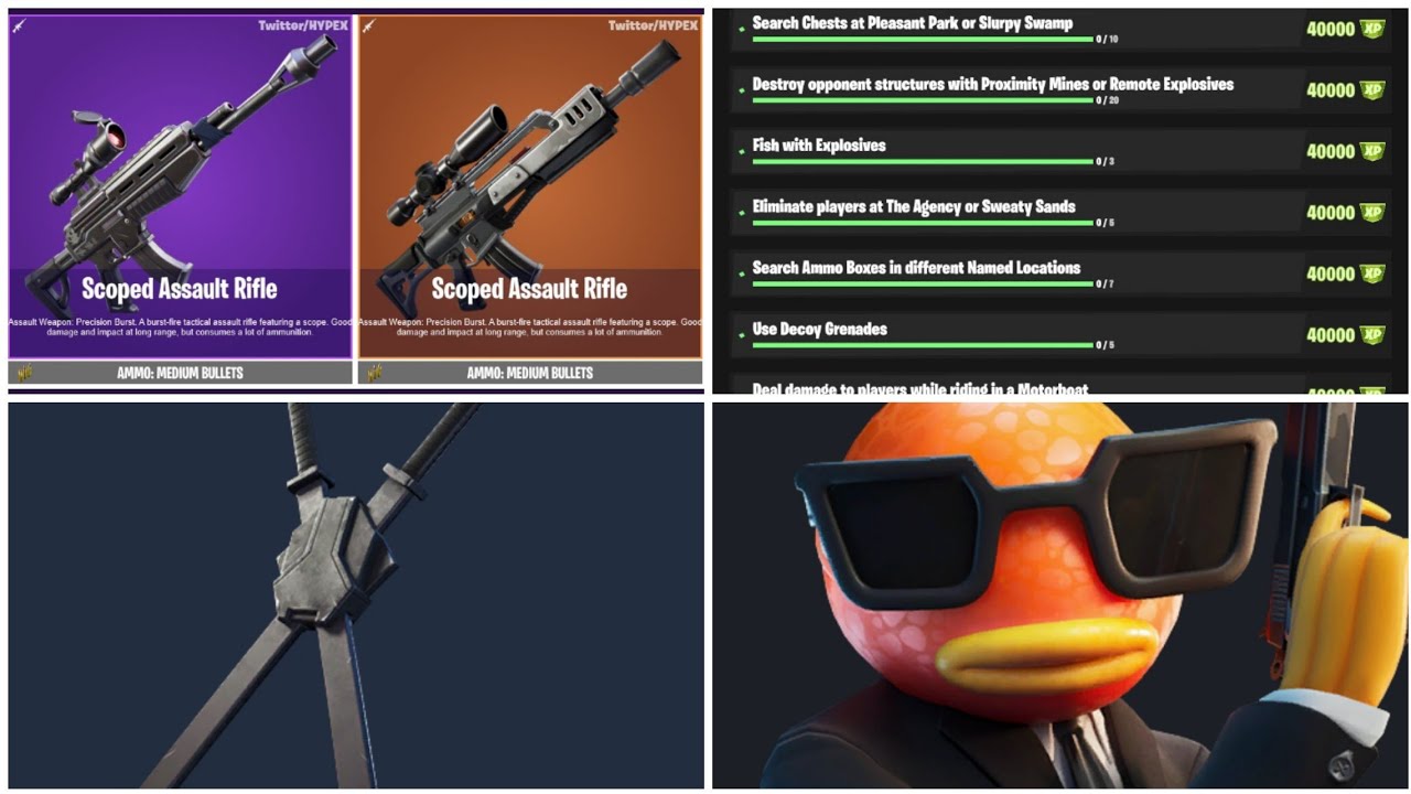 Fortnite v12.10 all leaked cosmetics, Deadpool Katana backbling,New ...