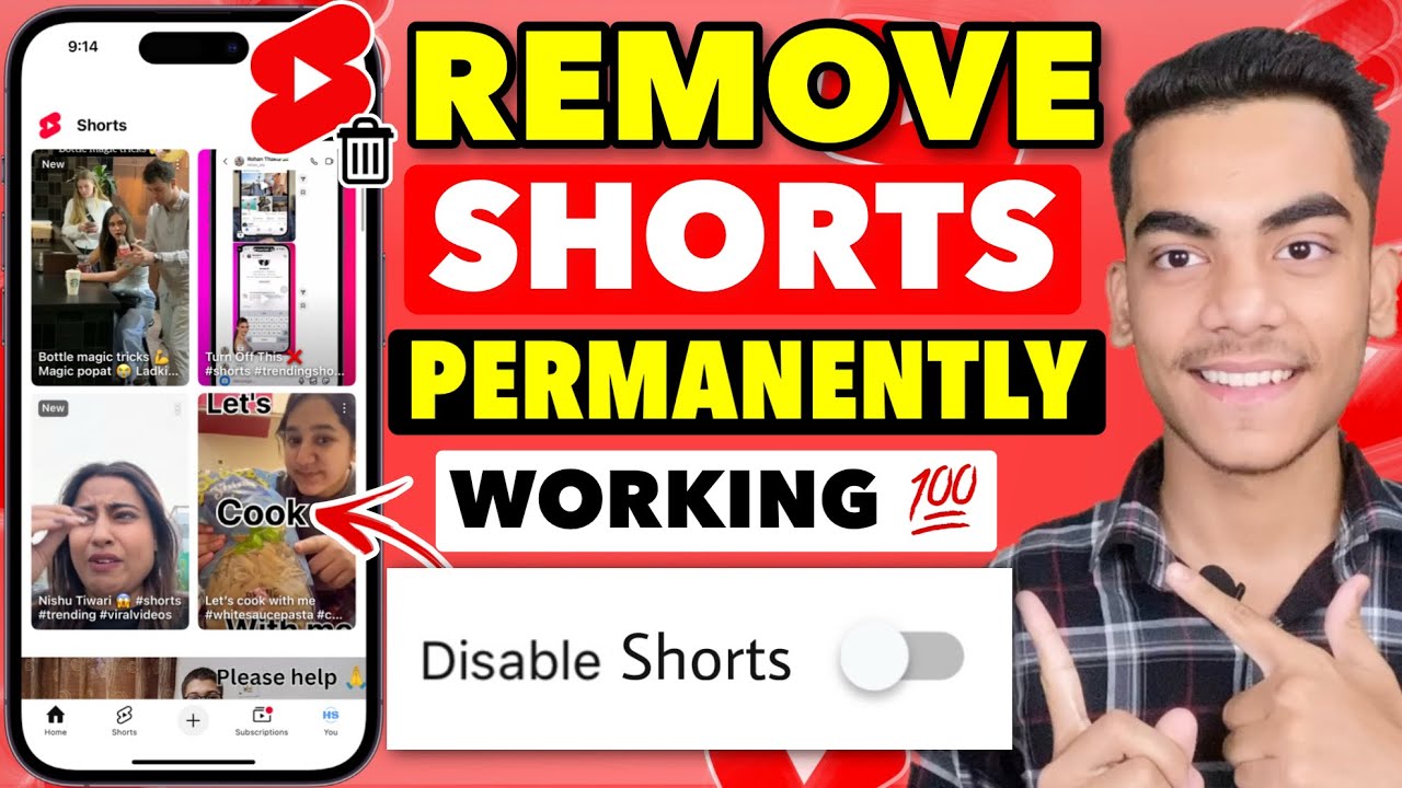 YouTube Shorts Band Kaise Kare | How To Disable YouTube Shorts ...