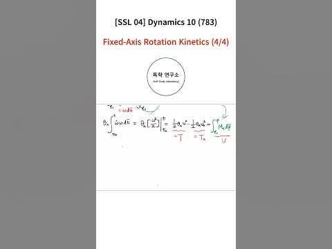 [Shorts #783] [SSL 04] Dynamics 10 - Fixed-Axis Rotation Kinetics (4/4) - YouTube