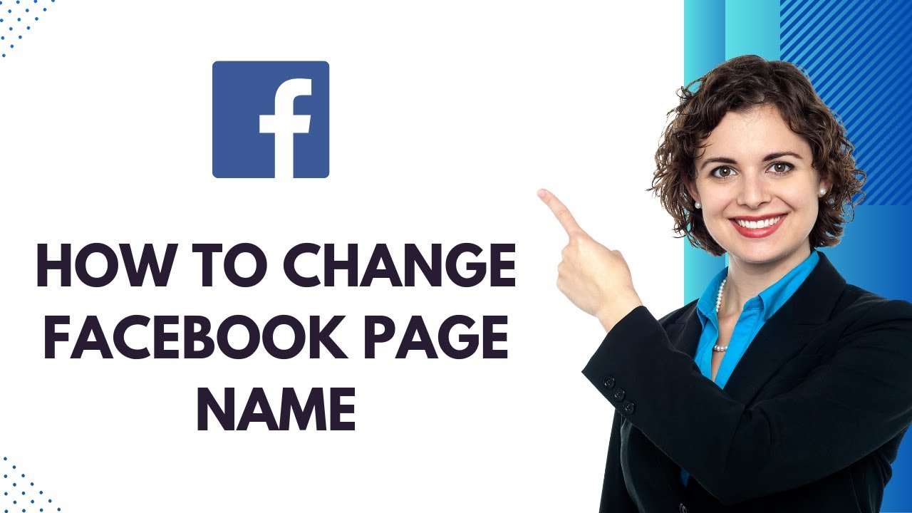How To Change Facebook Page Name 2024 - Full Guide - YouTube
