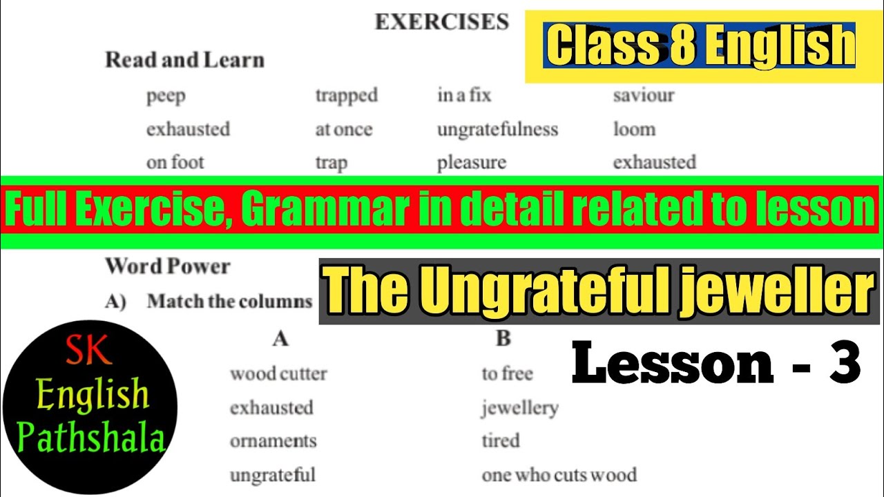 The Ungrateful Jeweller Question Answer class 8 Lesson 3 The Ungrateful the-ungrateful-jeweller-question-answer-class-8-lesson-3-the-ungrateful