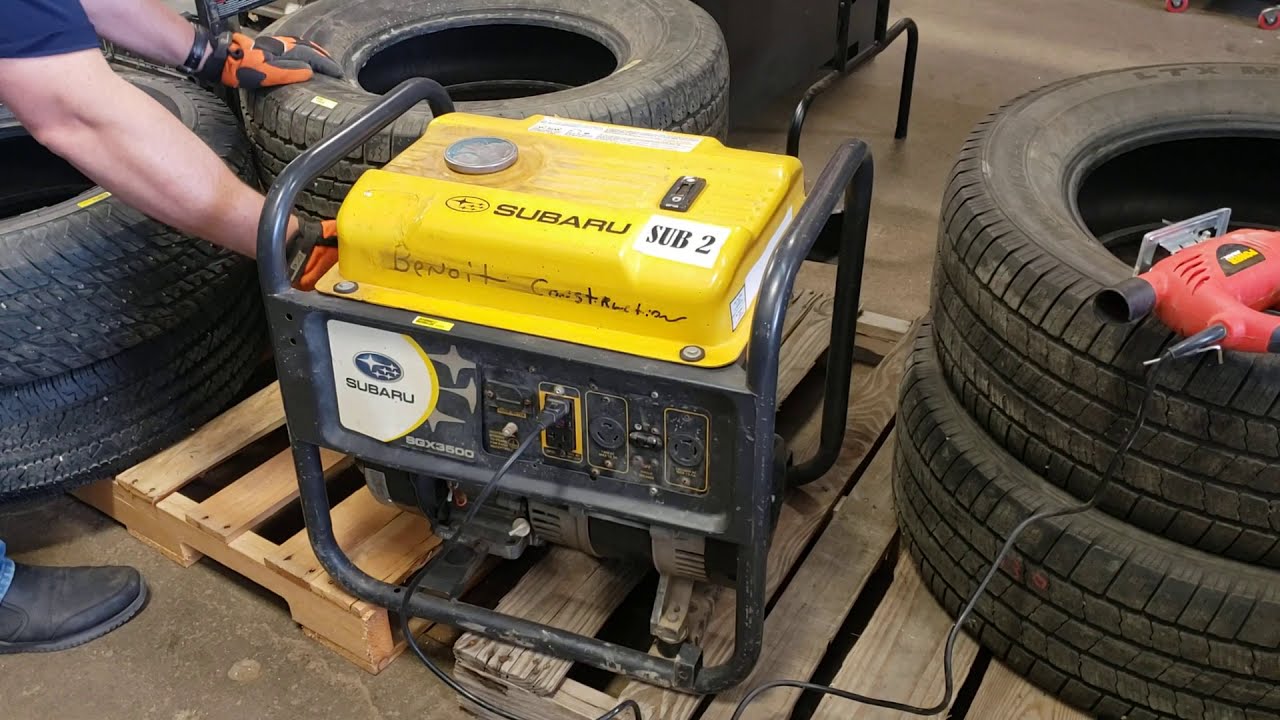 Subaru Generator SGX3500 - YouTube
