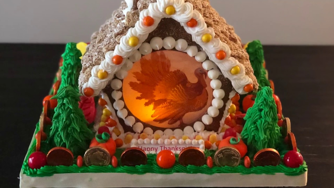 Thanksgiving Gingerbread House Kit - YouTube